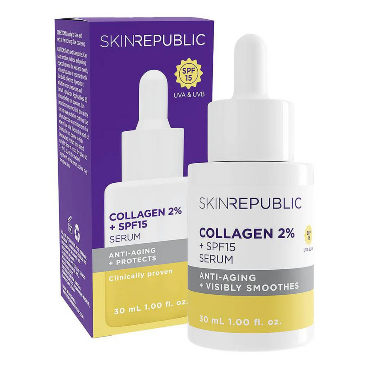 Skin Republic COLLAGEN 2%=SPF SERUM– Unichem Havelock North
